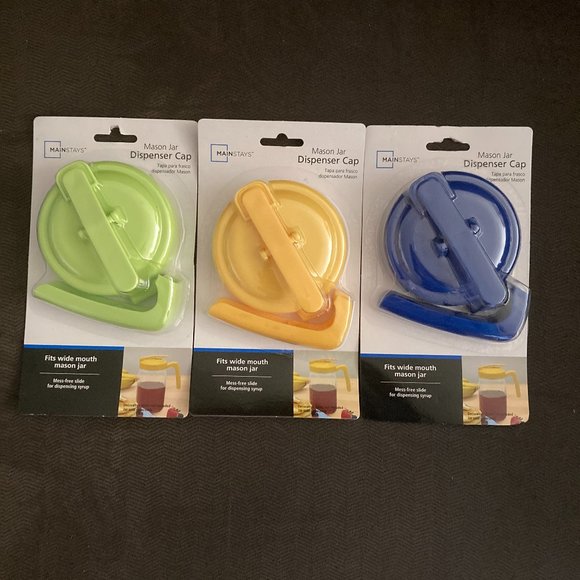 Kitchen | Nwot Mason Jar Dispenser Caps | Poshmark